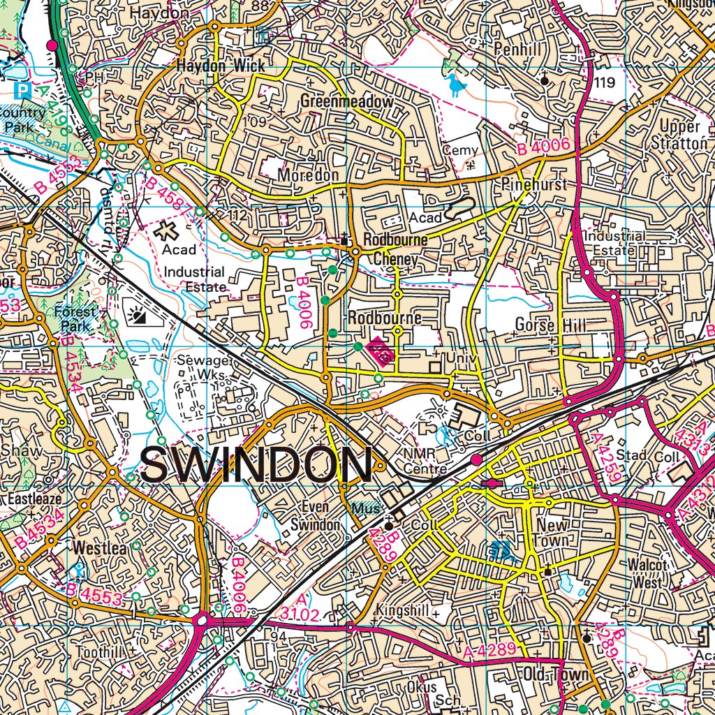 Billesdon & Tilton Ward 1 (1:50,000) Map by UK Topographic Maps ...