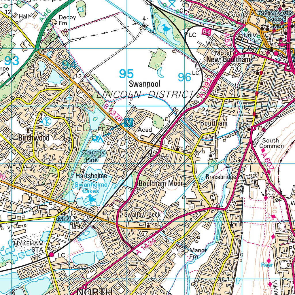 All Saints Ward 1 (1:50,000) Map by UK Topographic Maps | Avenza Maps
