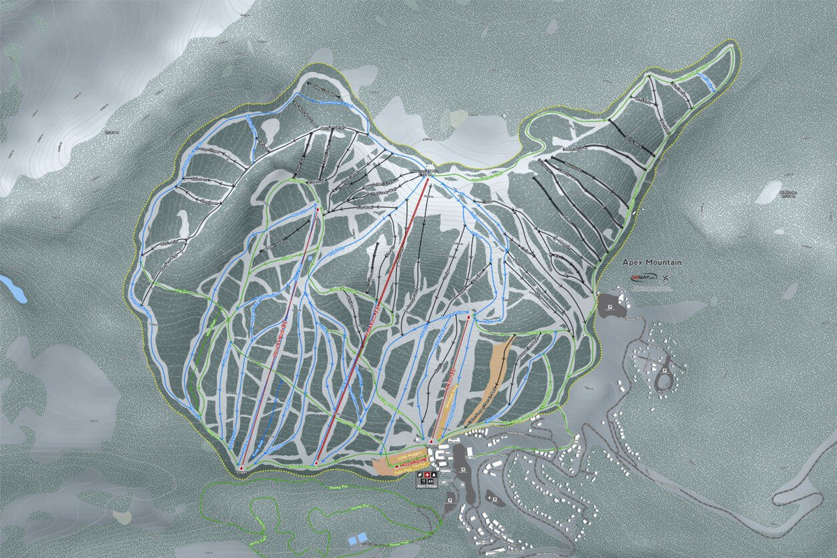 Apex Mountain Resort Map by Mapsynergy | Avenza Maps