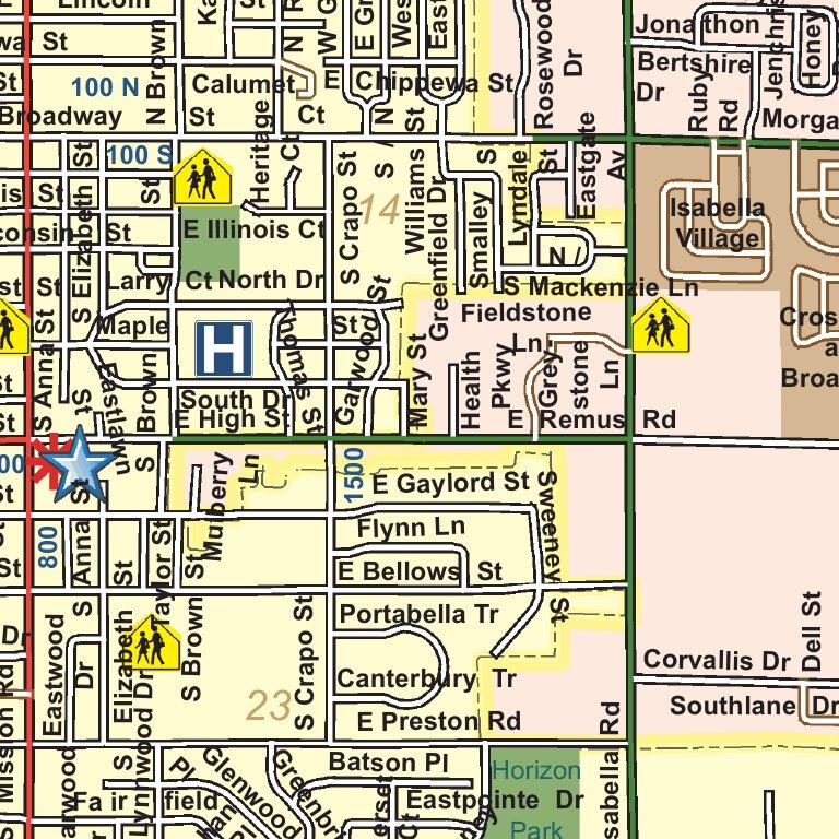 Isabella County, Michigan - Complete Township Maps Map by Donald Dale ...