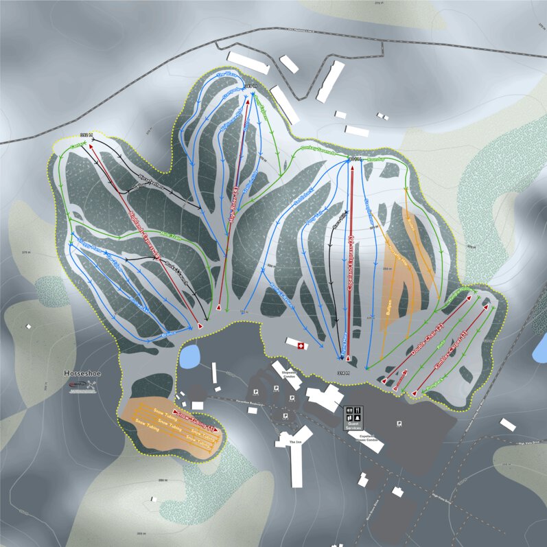 Horseshoe Resort Map by Mapsynergy | Avenza Maps