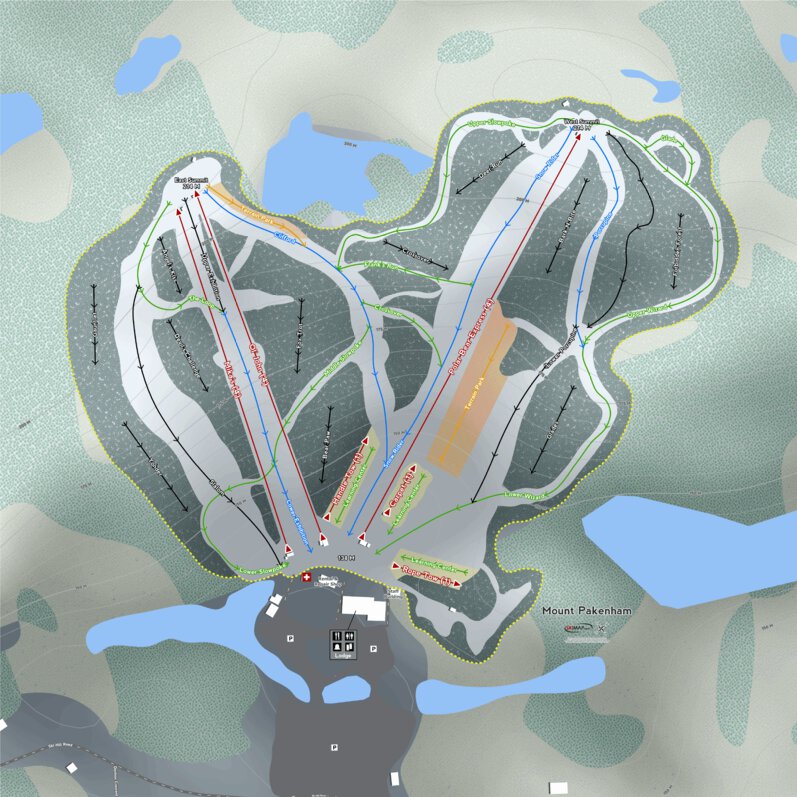 Mount Pakenham Resort Map by Mapsynergy | Avenza Maps