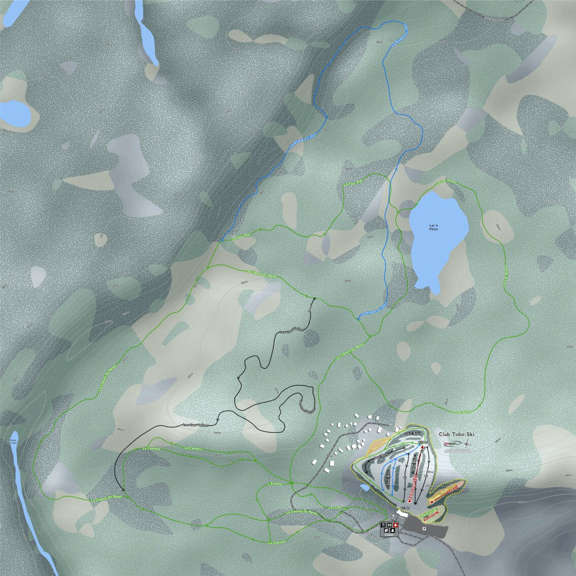 Club Tobo-Ski Resort Map by Mapsynergy | Avenza Maps