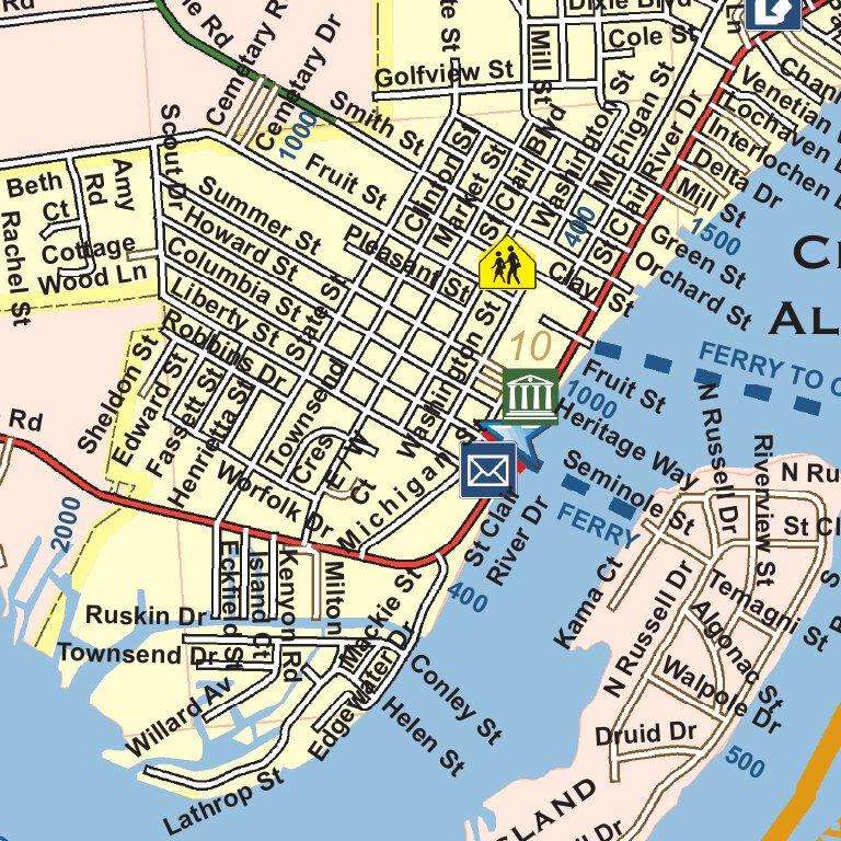 St. Clair County, Michigan - Complete Township Maps Map by Donald Dale ...