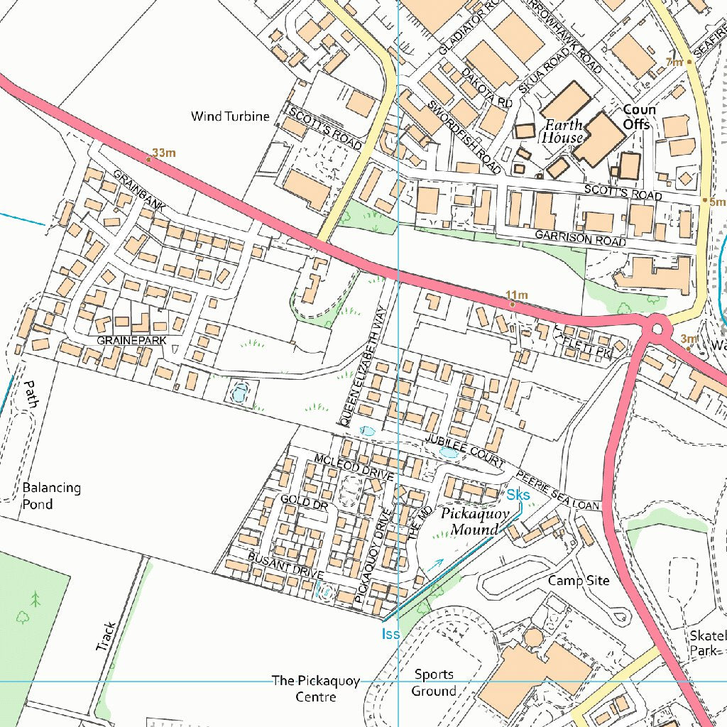Kirkwall West and Orphir Ward 1 (1:10,000) Map by UK Topographic Maps ...