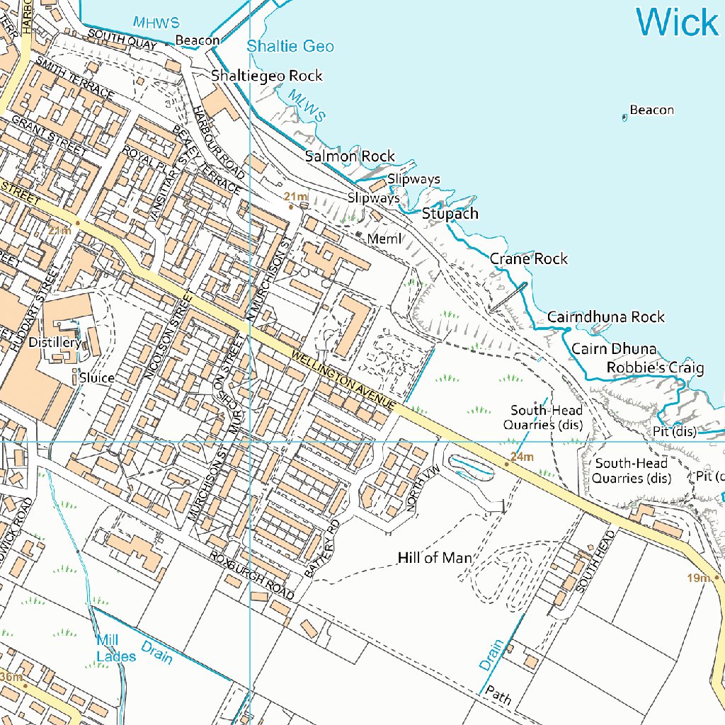 Wick and East Caithness Ward 11 (1:10,000) Map by UK Topographic Maps ...
