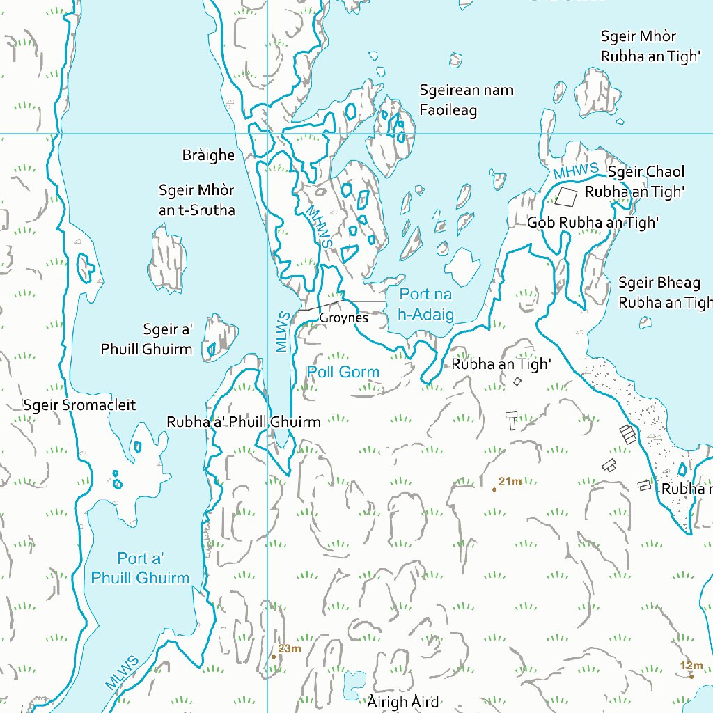 Sgir' Uige agus Carlabhagh Ward 3 (1:10,000) Map by UK Topographic Maps ...