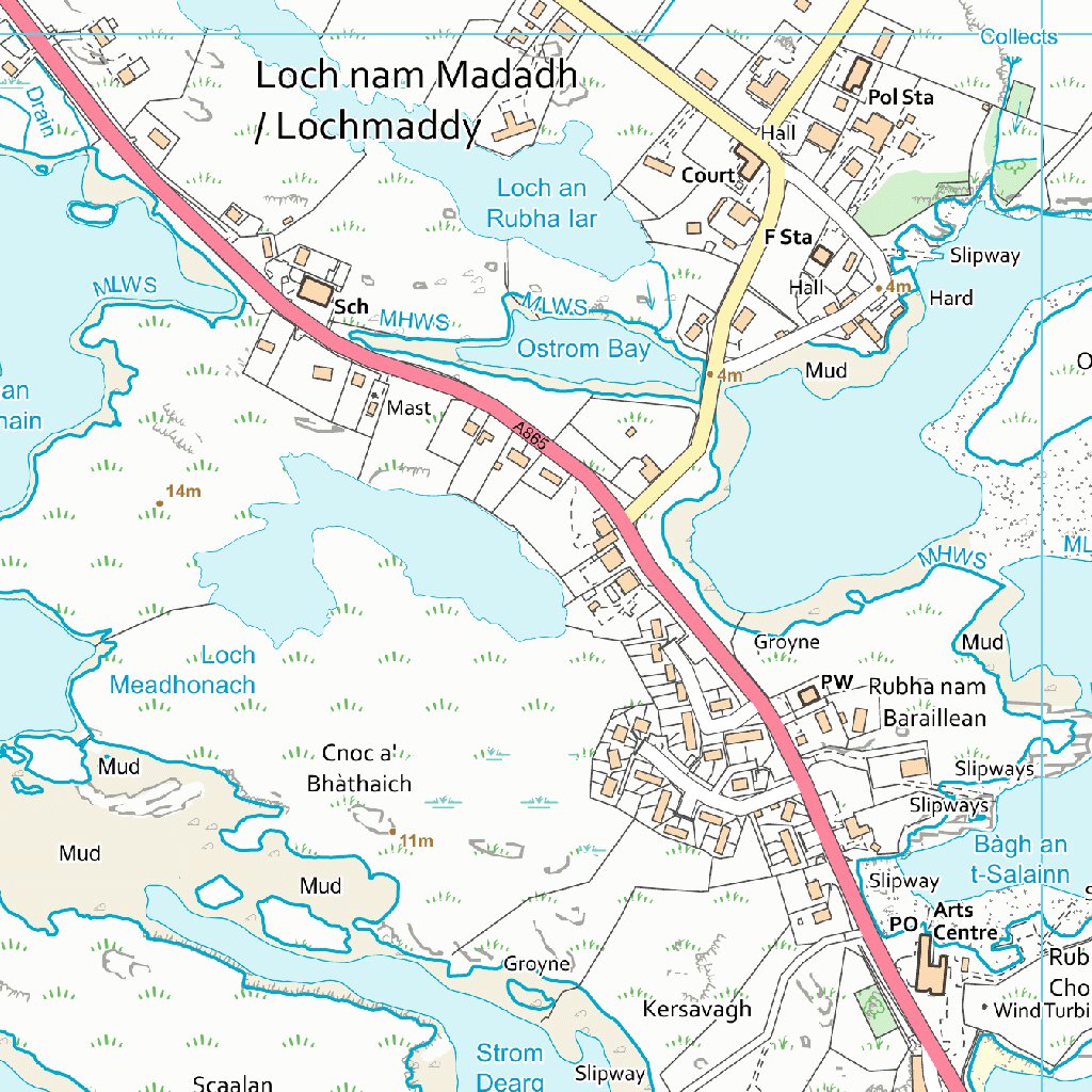 Uibhist a Tuath Ward 14 (1:10,000) Map by UK Topographic Maps | Avenza Maps