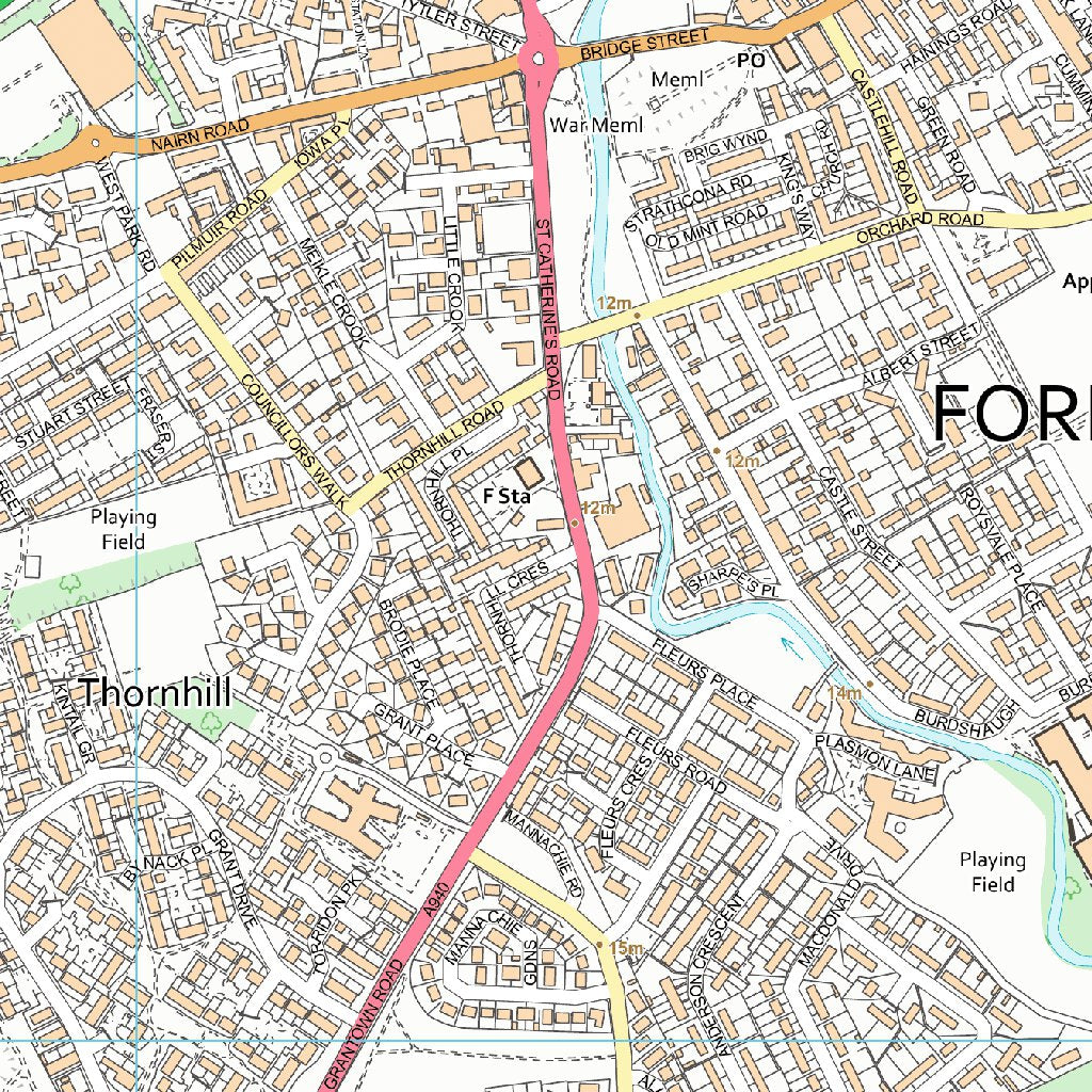 Forres Ward 1 (1:10,000) Map by UK Topographic Maps | Avenza Maps