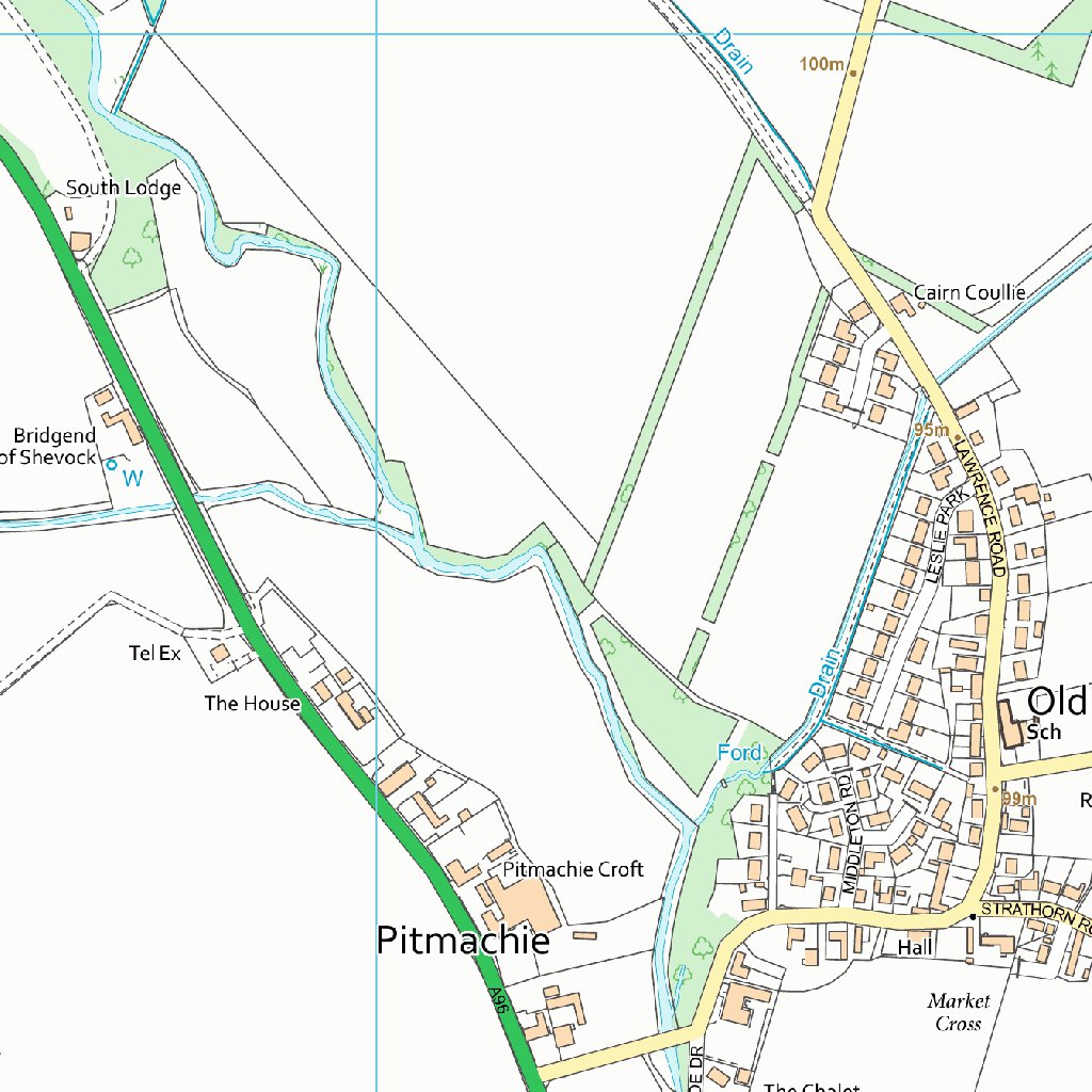 West Garioch Ward 1 (1:10,000) Map by UK Topographic Maps | Avenza Maps
