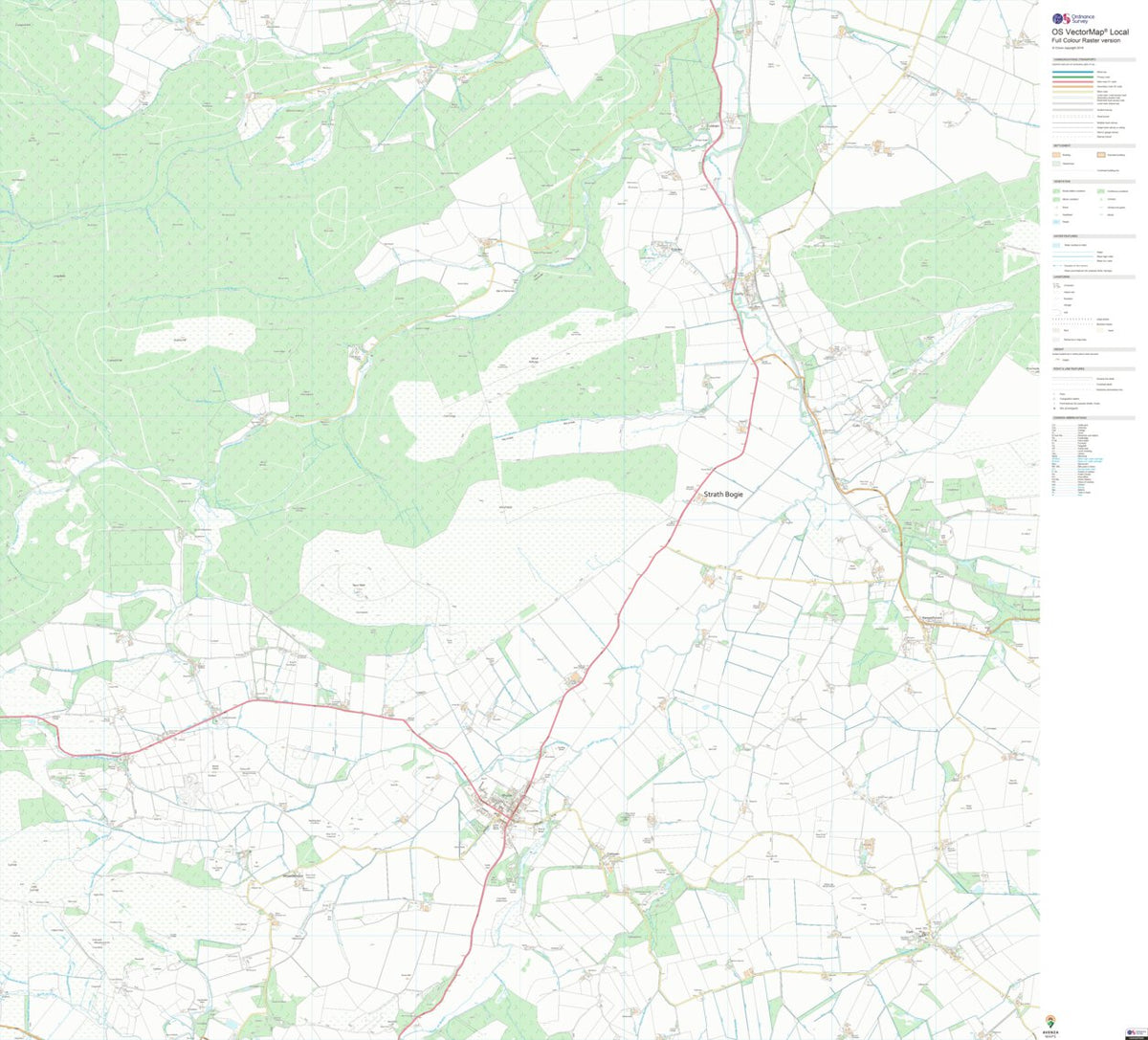 Huntly, Strathbogie and Howe of Alford Ward 1 (1:10,000) Map by UK ...