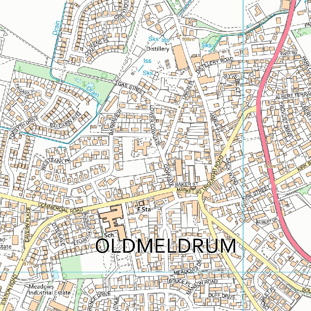 Mid Formartine Ward 1 (1:10,000) Map by UK Topographic Maps | Avenza Maps