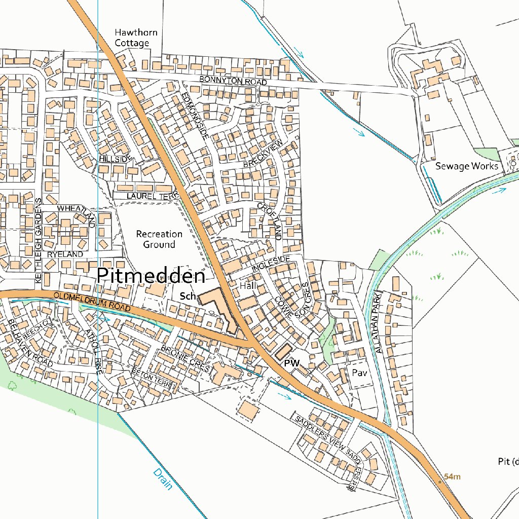 Mid Formartine Ward 2 (1:10,000) Map by UK Topographic Maps | Avenza Maps
