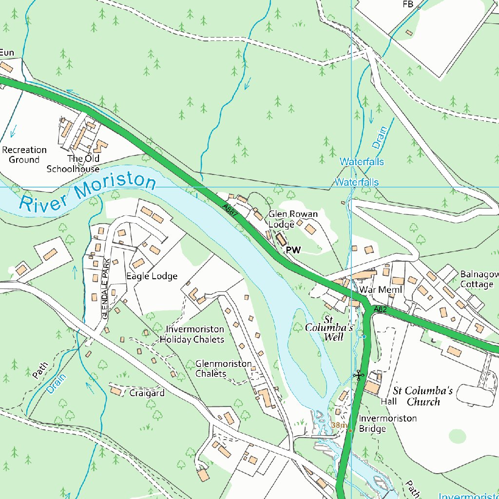 Aird and Loch Ness Ward 21 (1:10,000) Map by UK Topographic Maps ...