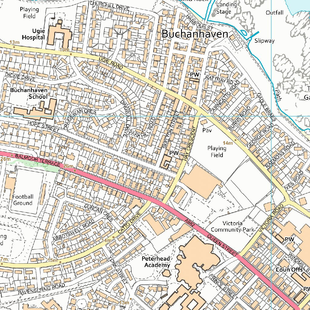 Peterhead North and Rattray Ward 1 (1:10,000) Map by UK Topographic ...