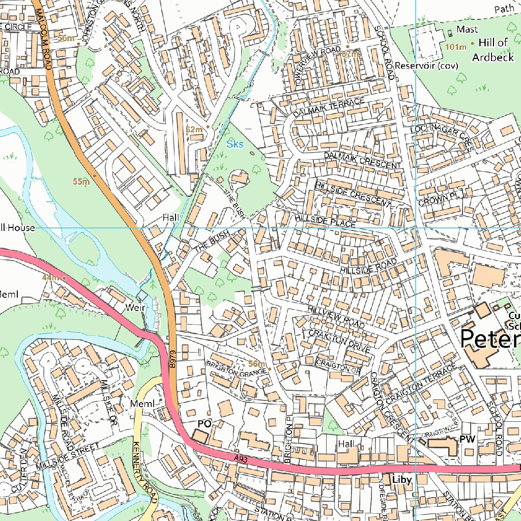 Lower Deeside Ward 1 (1:10,000) Map by UK Topographic Maps | Avenza Maps