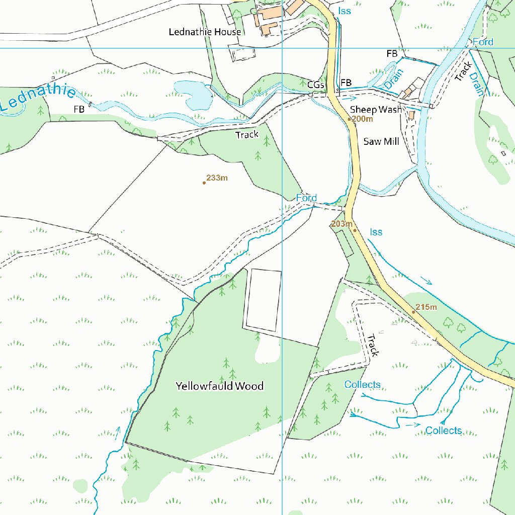 Kirriemuir and Dean Ward 2 (1:10,000) Map by UK Topographic Maps ...