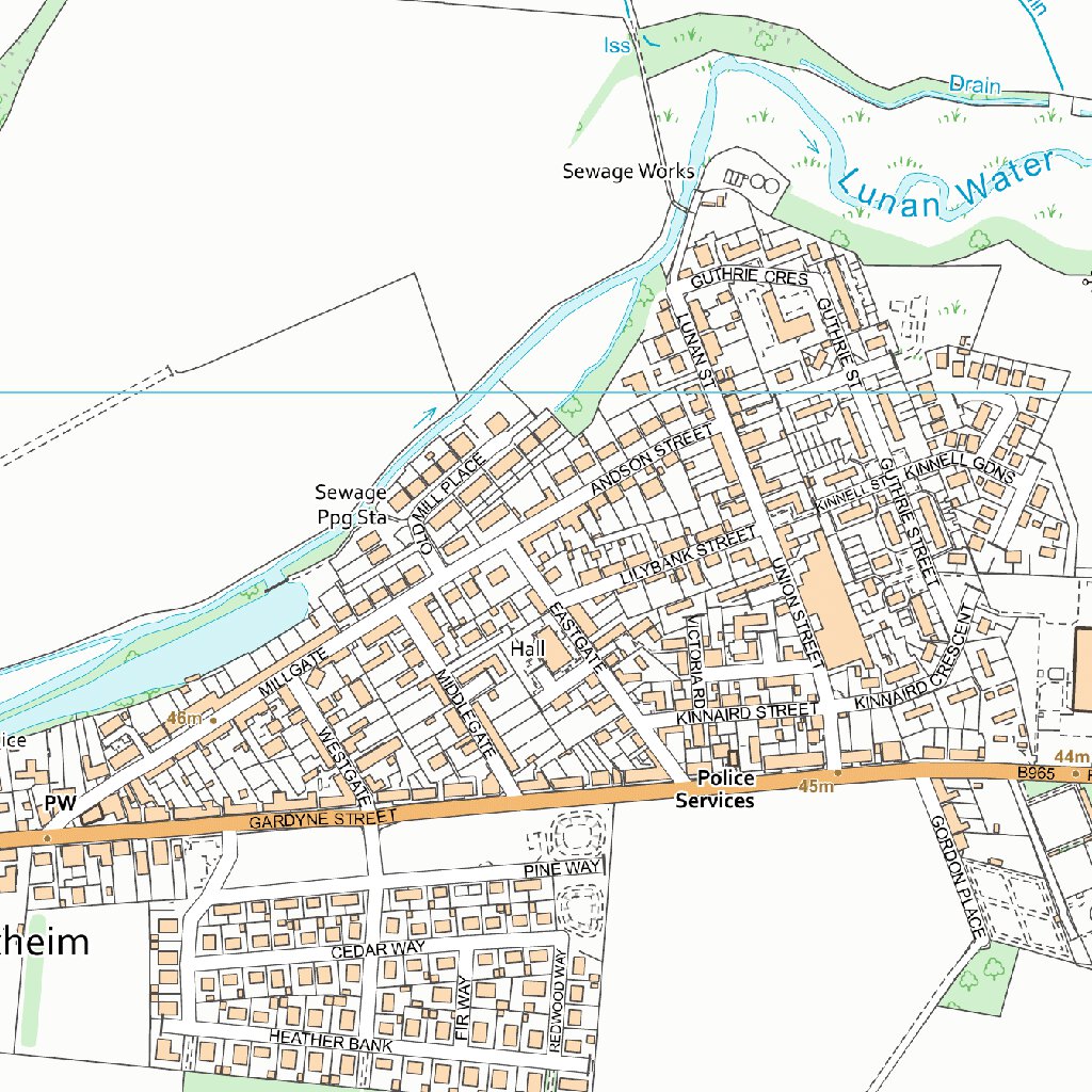 Arbroath West, Letham and Friockheim Ward 1 (1:10,000) Map by UK ...