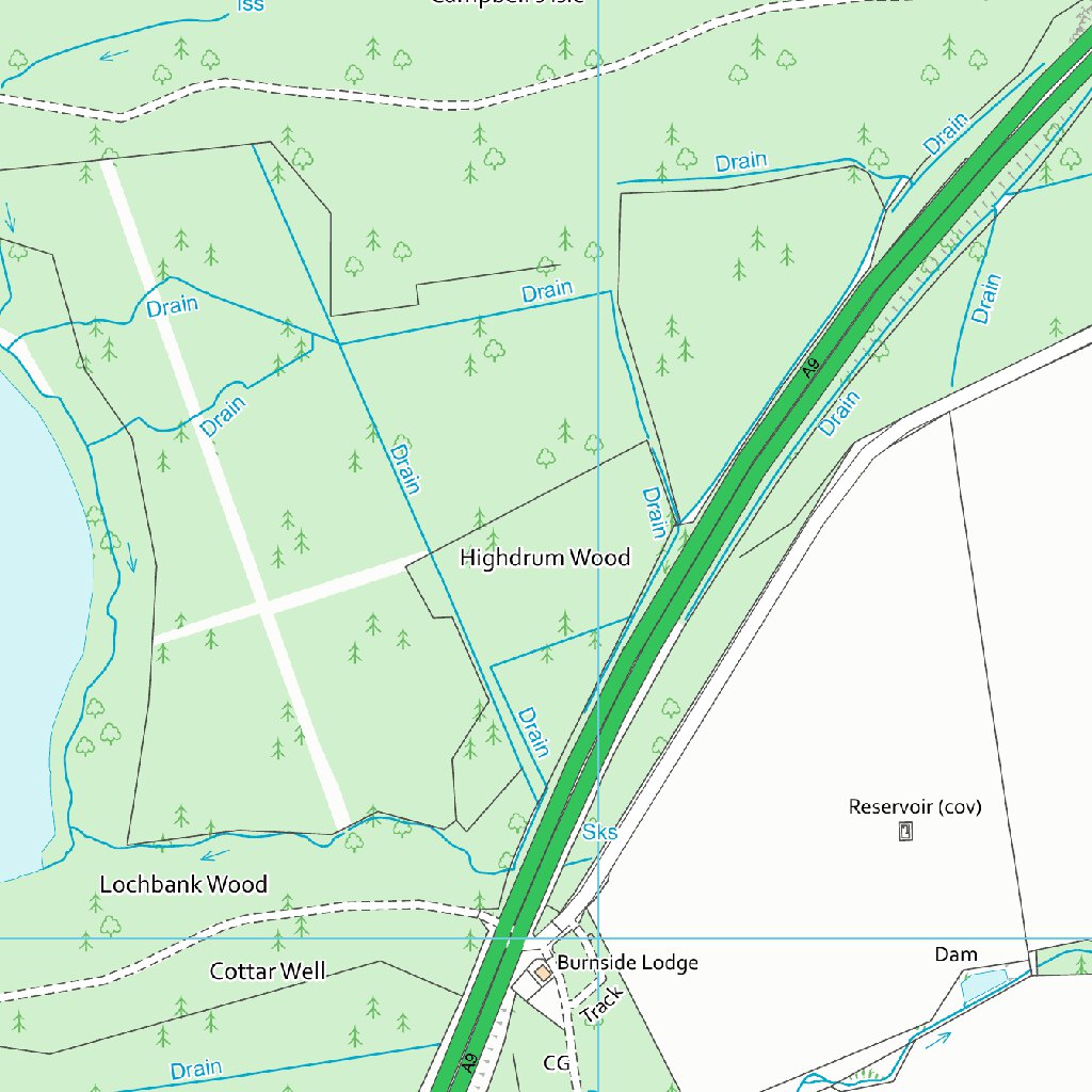 Almond and Earn Ward 1 (1:10,000) Map by UK Topographic Maps | Avenza Maps