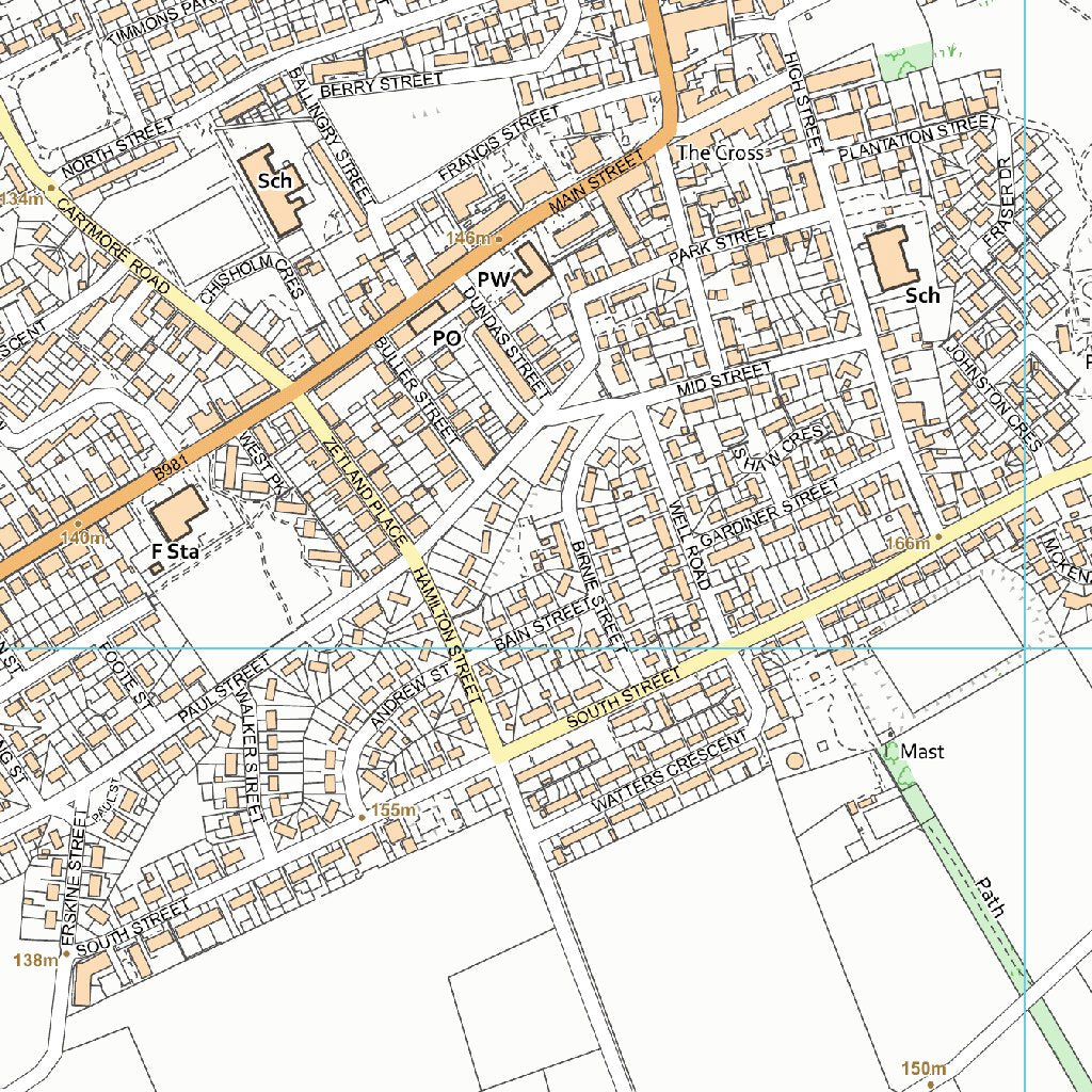 Burntisland, Kinghorn and Western Kirkcaldy Ward 1 (1:10,000) Map by UK ...