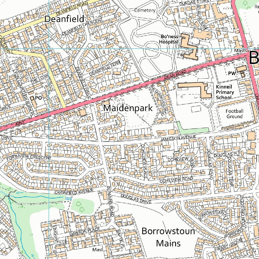 Bo'ness and Blackness Ward 1 (1:10,000) Map by UK Topographic Maps ...
