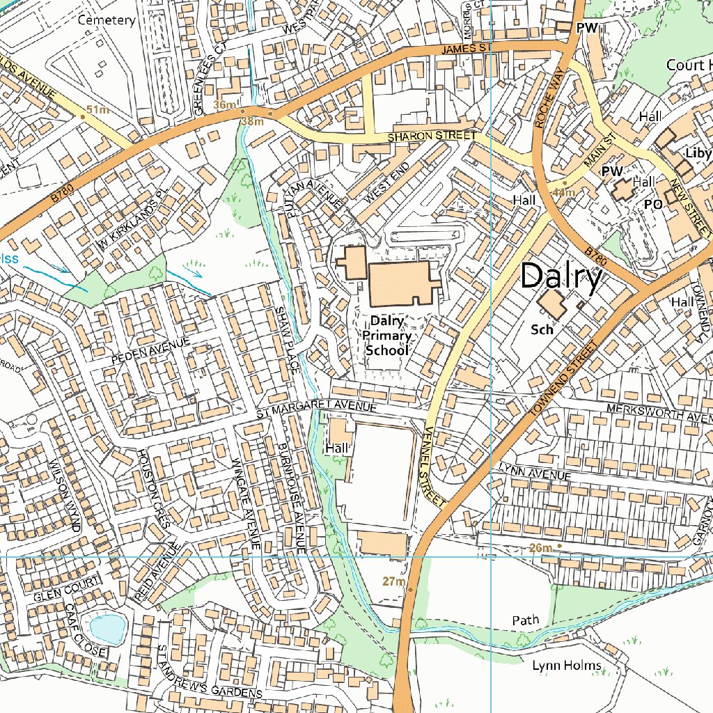 Garnock Valley Ward 1 (1:10,000) Map by UK Topographic Maps | Avenza Maps