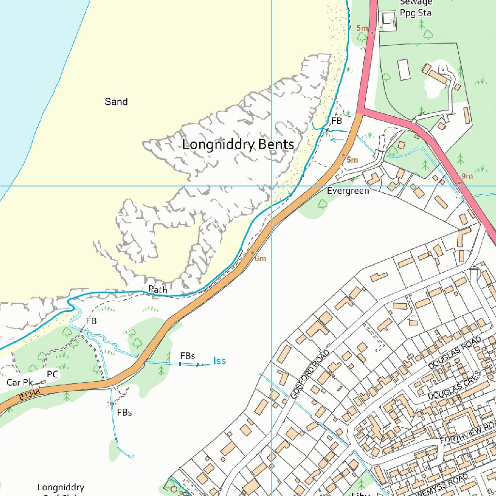 Preston, Seton and Gosford Ward 1 (1:10,000) Map by UK Topographic Maps ...