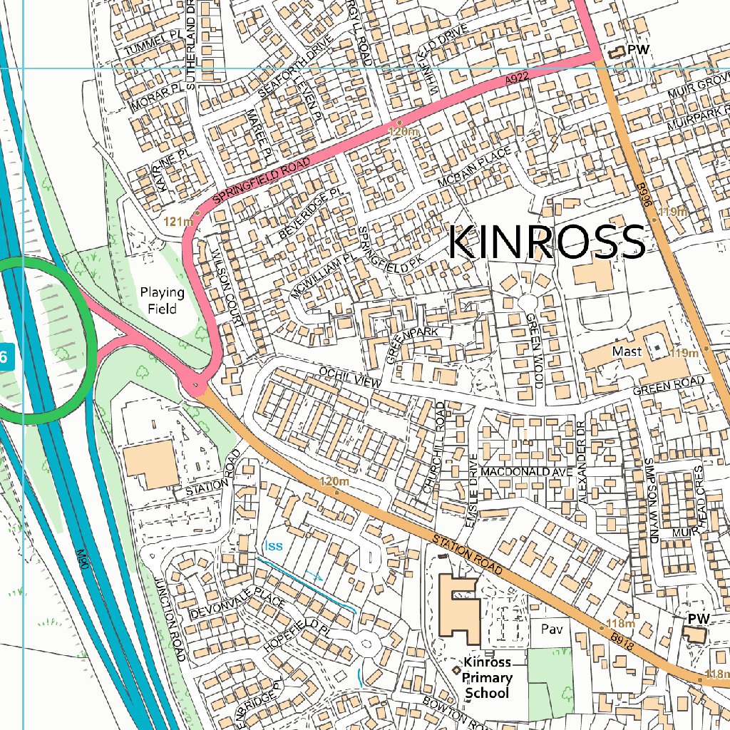 Kinross-shire Ward 1 (1:10,000) Map by UK Topographic Maps | Avenza Maps