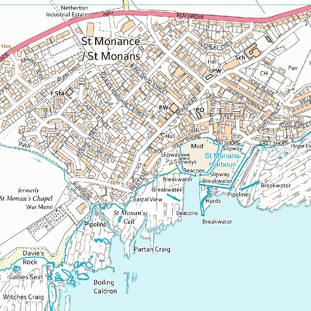 East Neuk and Landward Ward 5 (1:10,000) Map by UK Topographic Maps ...