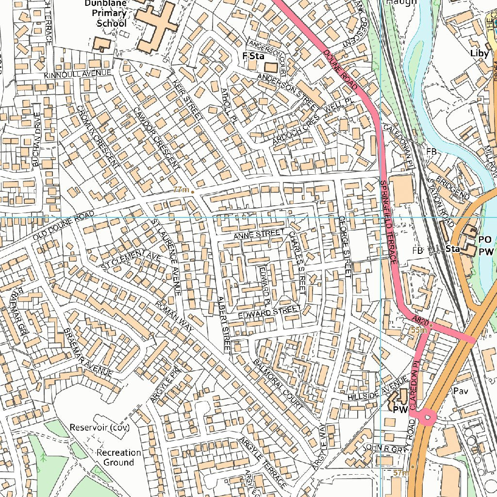 Dunblane and Bridge of Allan Ward 1 (1:10,000) Map by UK Topographic ...