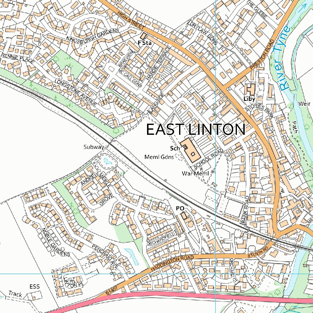 Dunbar and East Linton Ward 3 (1:10,000) Map by UK Topographic Maps ...