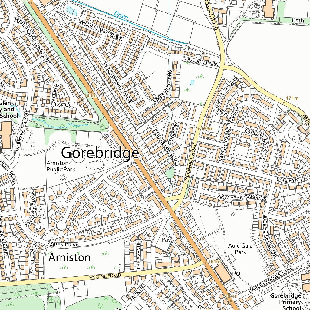 Midlothian South Ward 1 (1:10,000) Map by UK Topographic Maps | Avenza Maps
