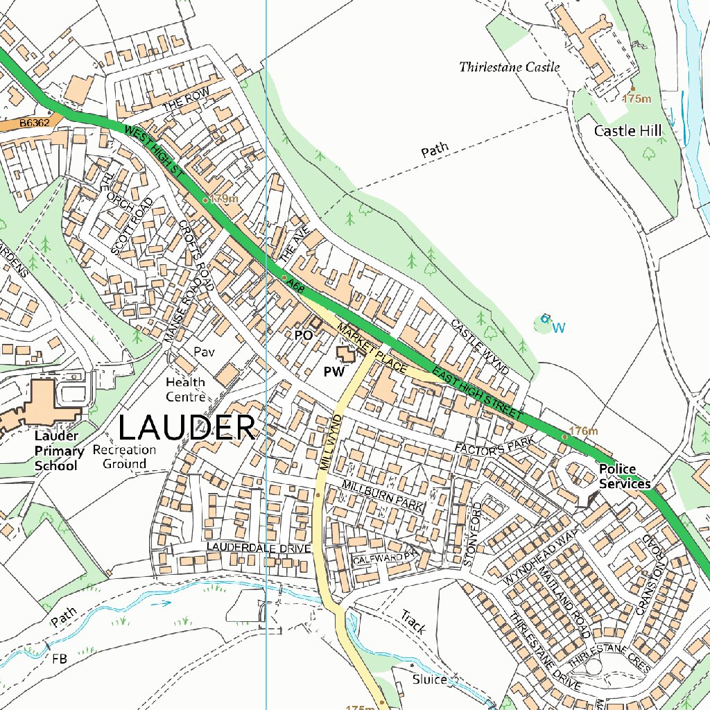 Leaderdale and Melrose Ward 1 (1:10,000) Map by UK Topographic Maps ...