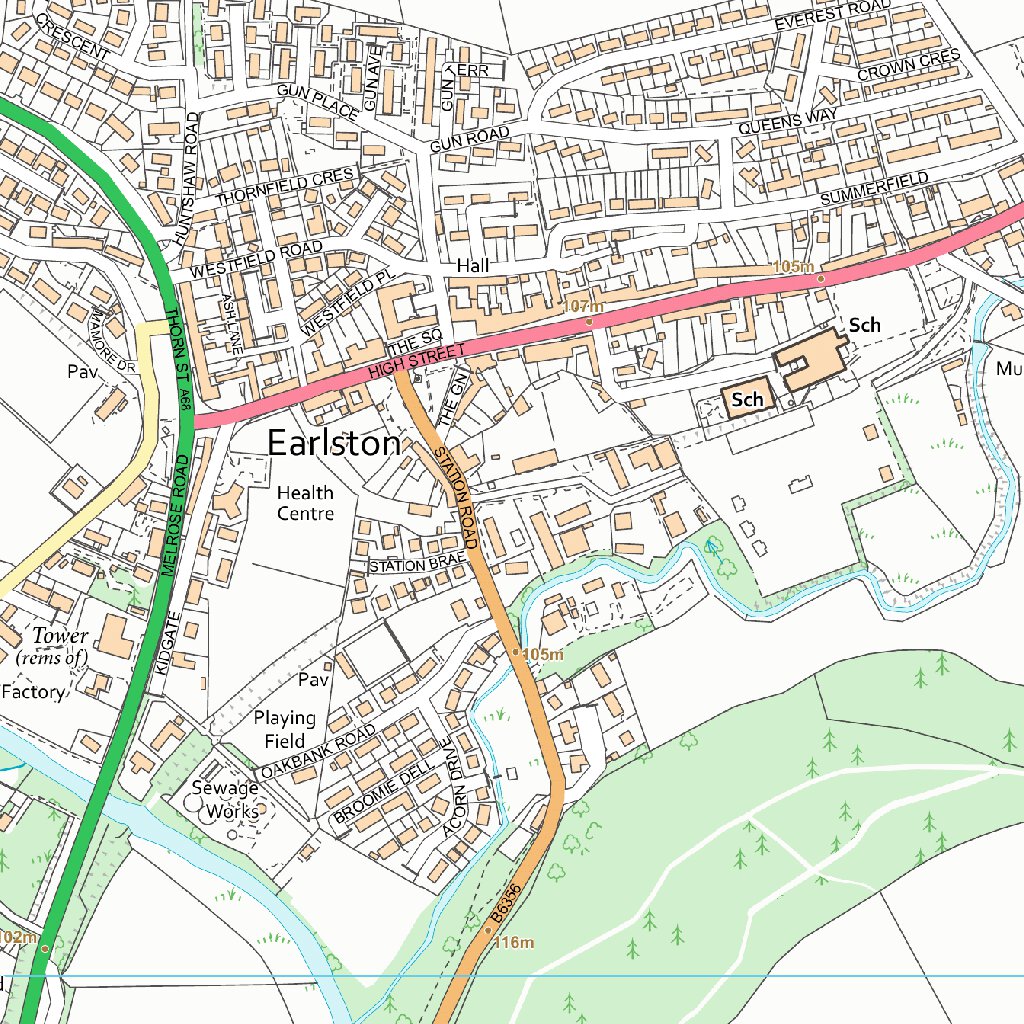Leaderdale and Melrose Ward 4 (1:10,000) Map by UK Topographic Maps ...