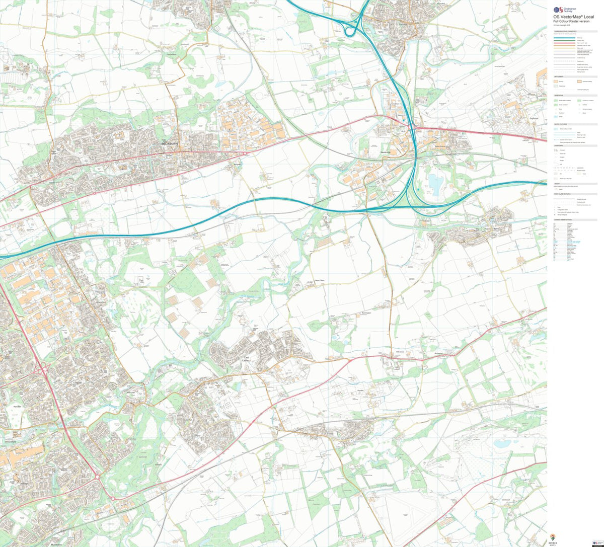 Broxburn, Uphall and Winchburgh Ward 1 (1:10,000) Map by UK Topographic ...