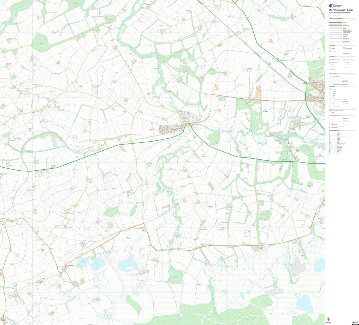 Cumnock and New Cumnock Ward 3 (1:10,000) Map by UK Topographic Maps ...