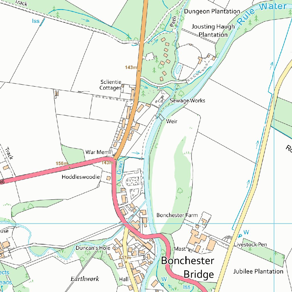 Hawick and Denholm Ward 1 (1:10,000) Map by UK Topographic Maps ...
