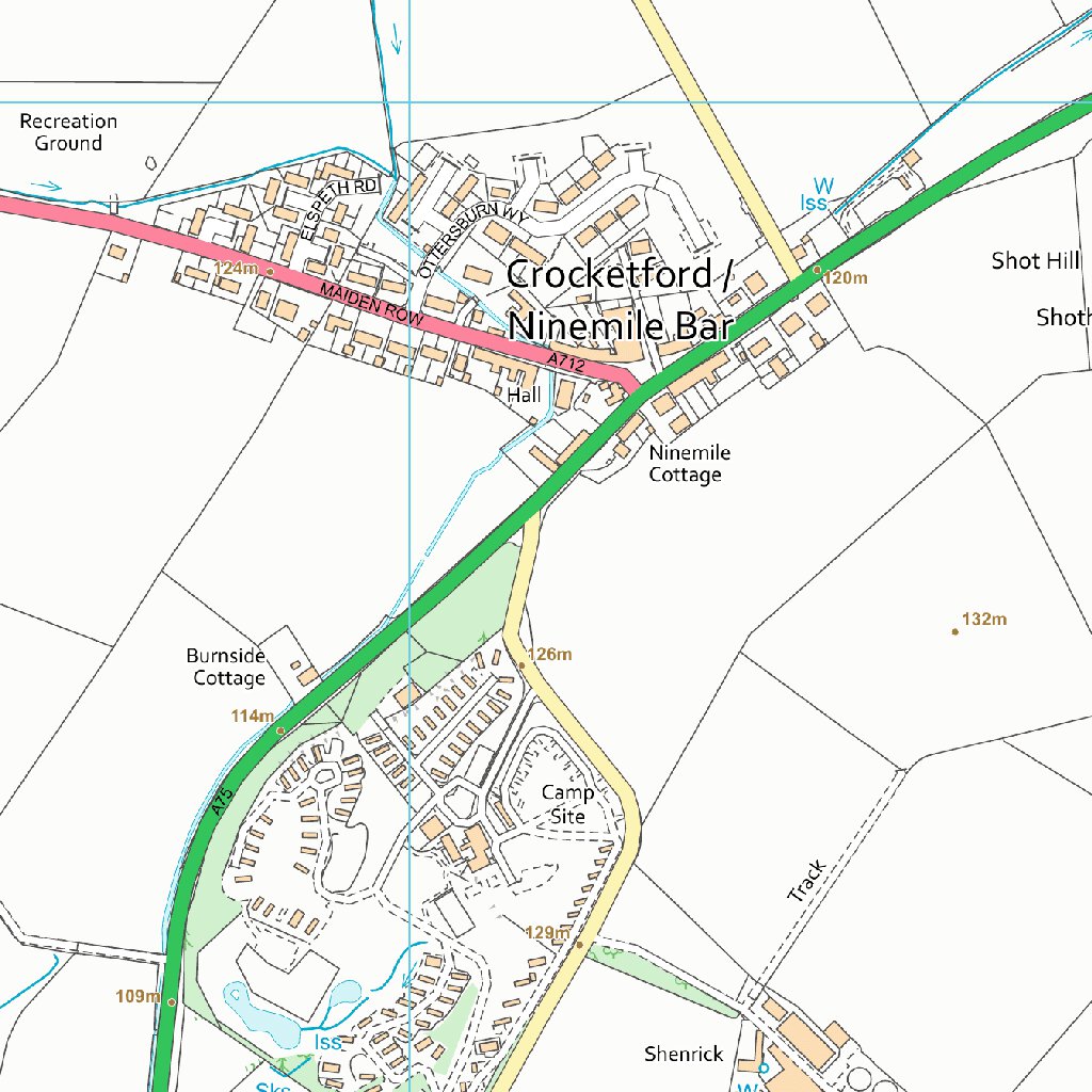 Castle Douglas and Crocketford Ward 1 (1:10,000) Map by UK Topographic ...