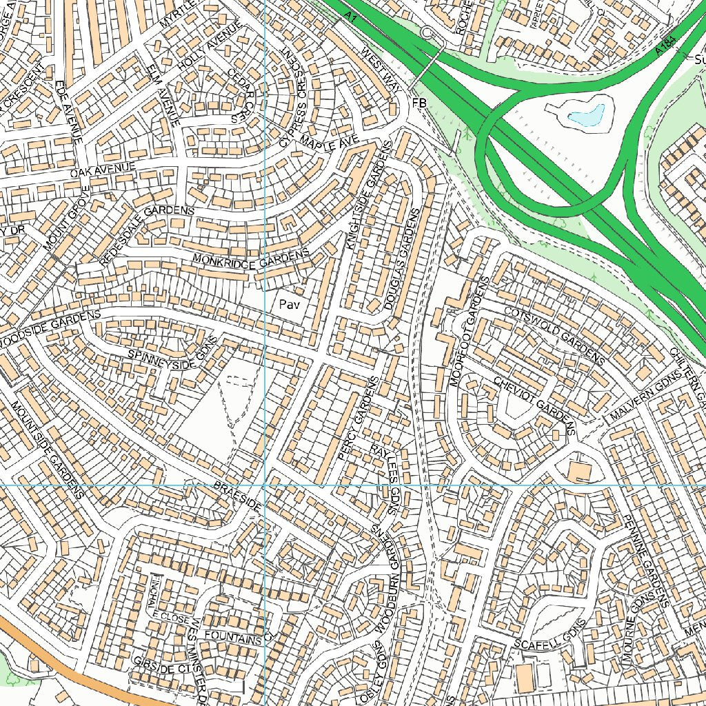 Lamesley Ward 1 (1:10,000) Map by UK Topographic Maps | Avenza Maps