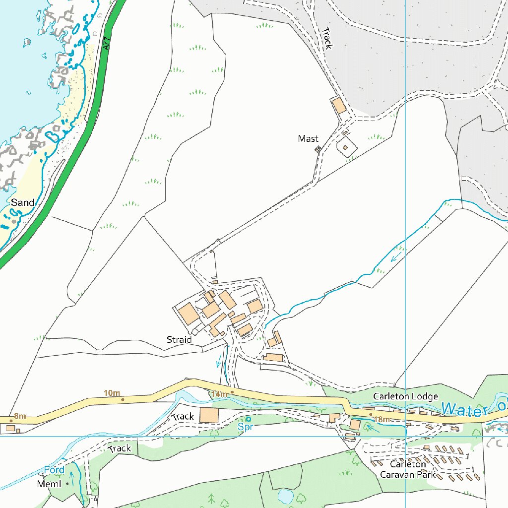 Girvan and South Carrick Ward 6 (1:10,000) Map by UK Topographic Maps ...