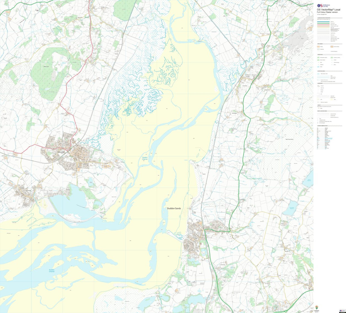 Millom Ward 1 (1:10,000) Map by UK Topographic Maps | Avenza Maps