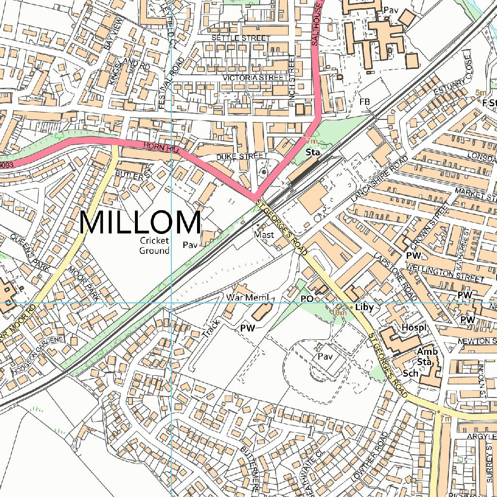 Millom Ward 1 (1:10,000) Map by UK Topographic Maps | Avenza Maps