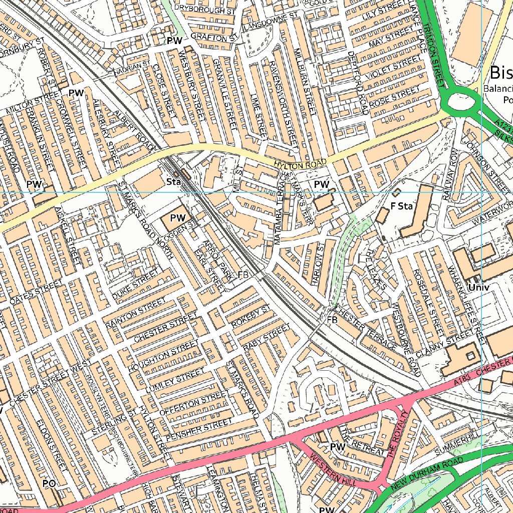 Cleadon and East Boldon Ward 1 (1:10,000) Map by UK Topographic Maps ...