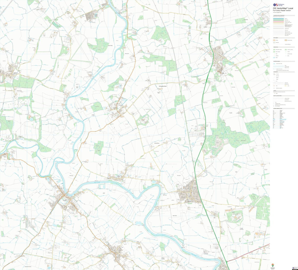 Wheldrake Ward 1 (1:10,000) Map by UK Topographic Maps | Avenza Maps