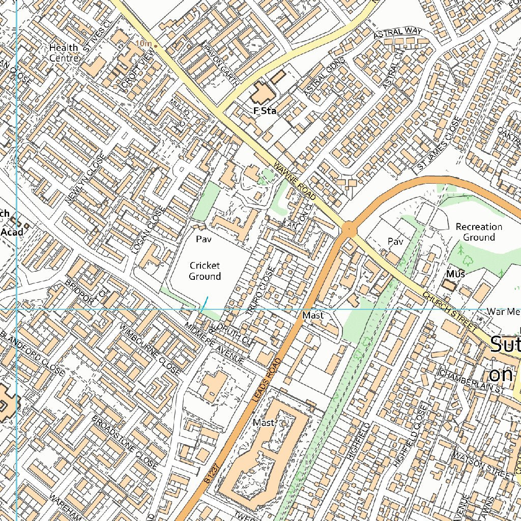 St. Andrew's & Docklands Ward 1 (1:10,000) Map by UK Topographic Maps ...