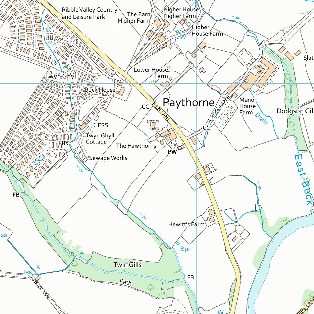 Gisburn & Rimington Ward 1 (1:10,000) Map by UK Topographic Maps ...