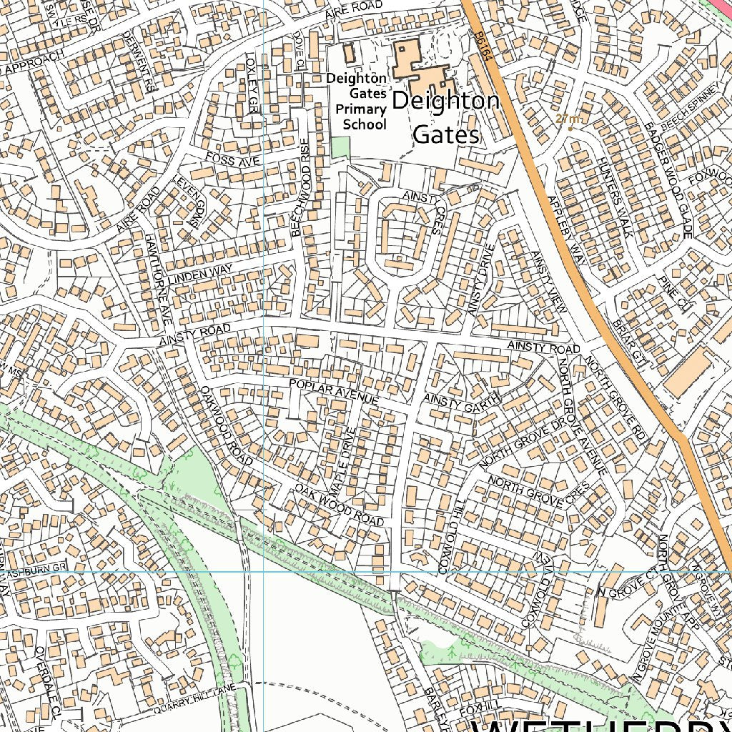 Wetherby Ward 1 (1:10,000) Map by UK Topographic Maps | Avenza Maps