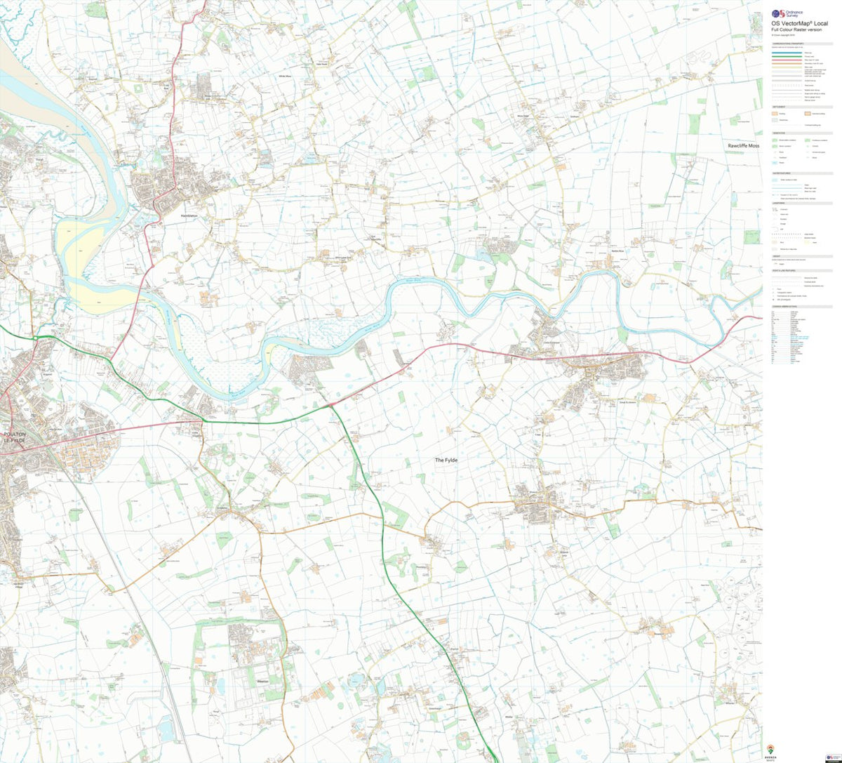 Rural North Fylde Ward 1 (1:10,000) Map by UK Topographic Maps | Avenza ...