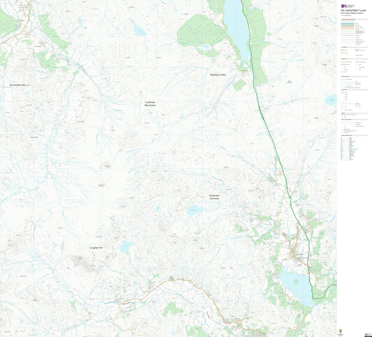 Windermere and Ambleside Ward 1 (1:10,000) Map by UK Topographic Maps ...