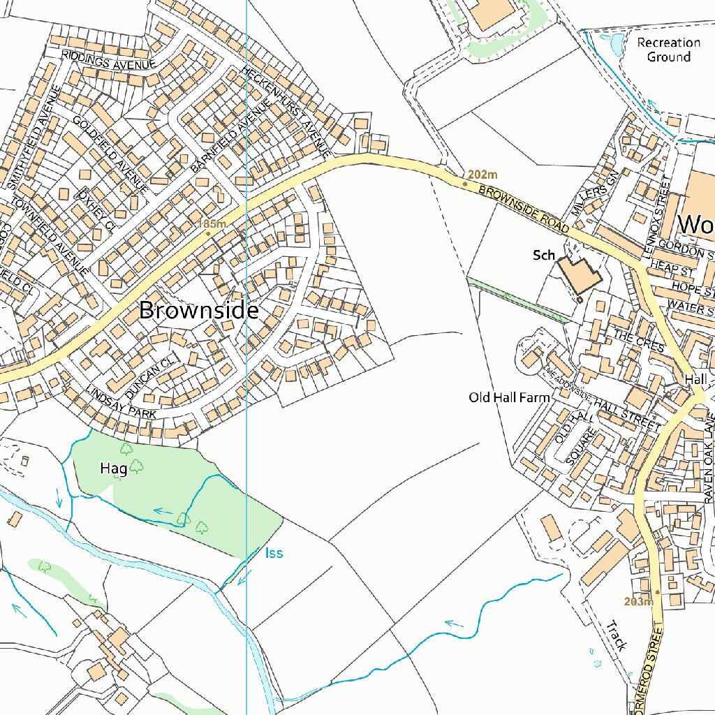 Cliviger with Worsthorne Ward 1 (1:10,000) Map by UK Topographic Maps ...